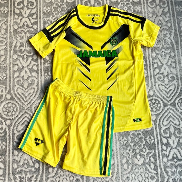 Matching Sets | Jamaica Soccer Uniform Yellowblack Jersey Shorts | Poshmark